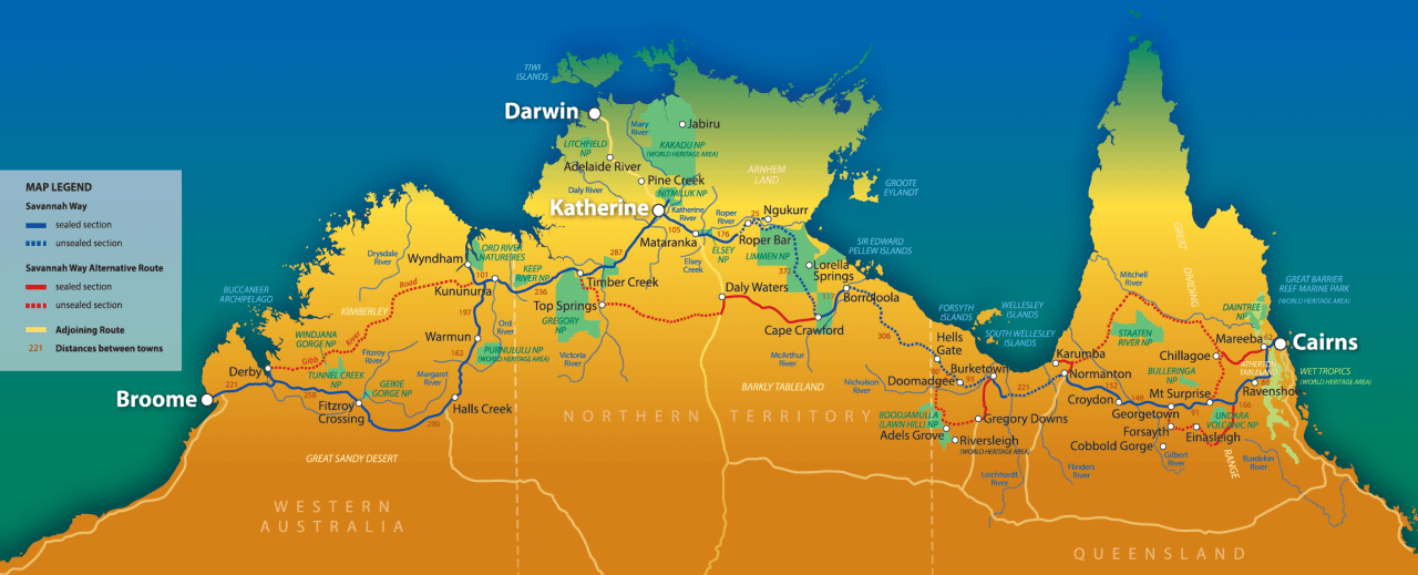 Maps | The Savannah Way